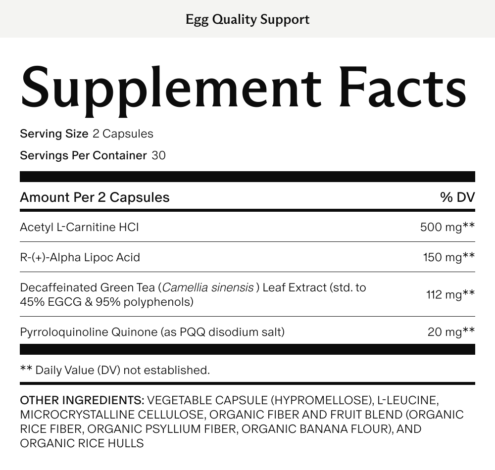 Egg Quality Supplements | Fertility at Any Age | Needed
